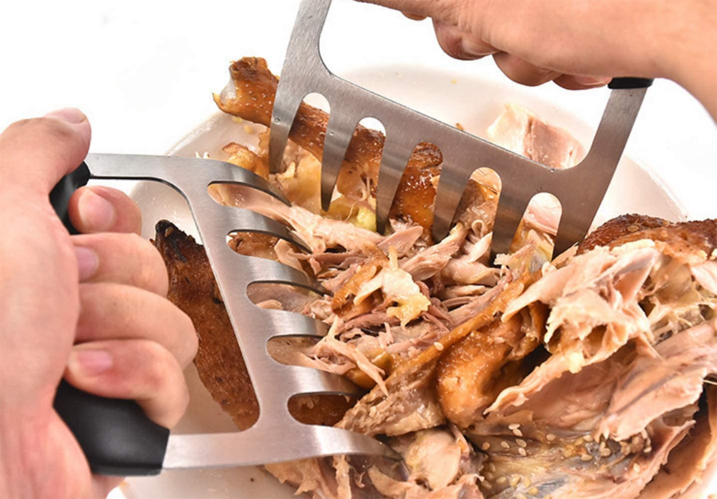 AYANJING Meat Claw-Barbecue Claw, Stainless Steel Meat Claw, Minced ...