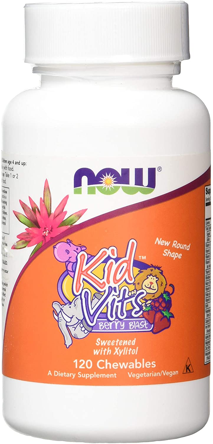 Now Foods Kid Vits Berry Blast Multivitamin Tablets, 120-Count – BigaMart