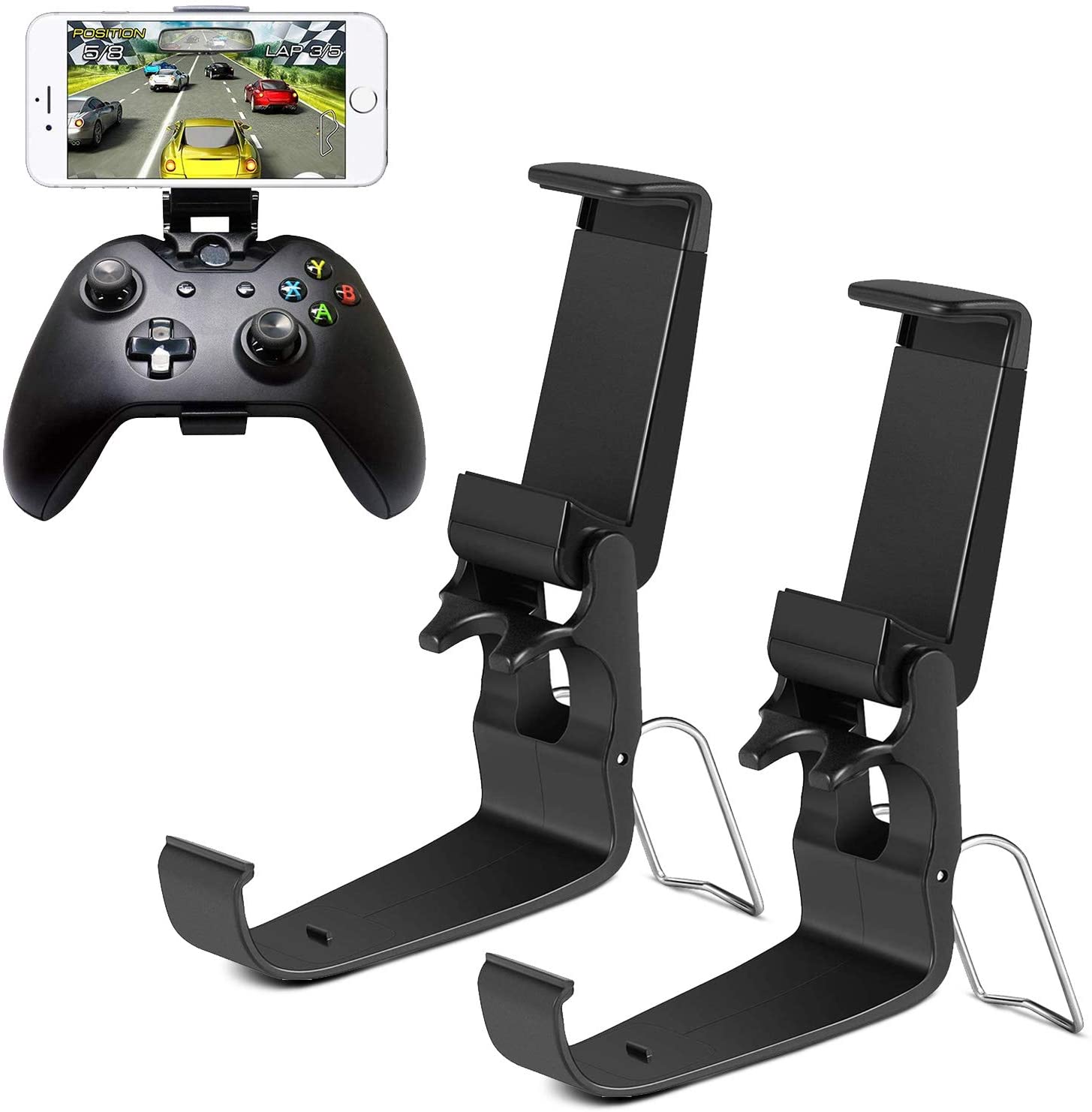2Pack Xbox One Controller Game Clip, Foldable Smartphone Holder Mount ...