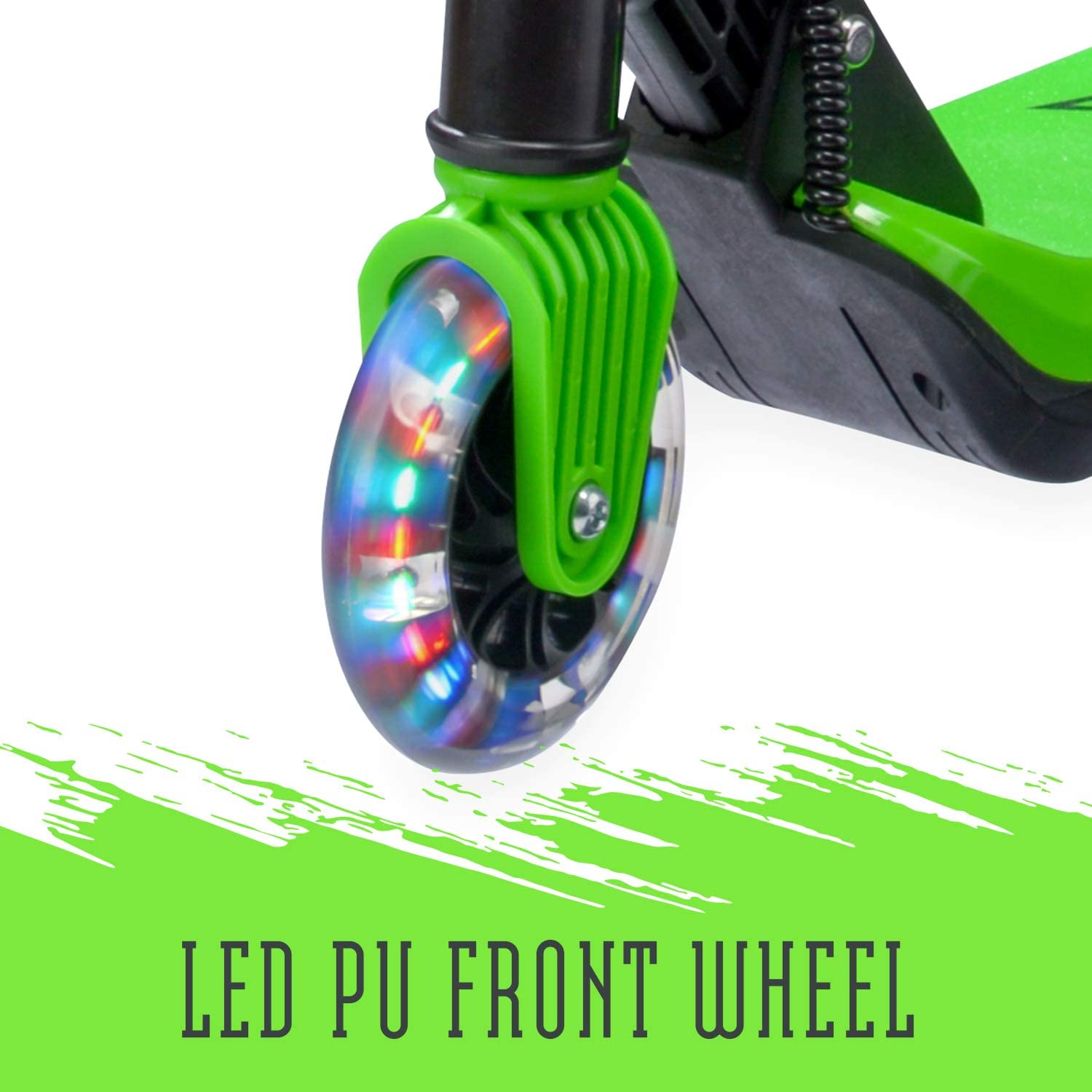 Xootz Kids’ Element Electric Folding Scooter with LED Light Up Wheel ...