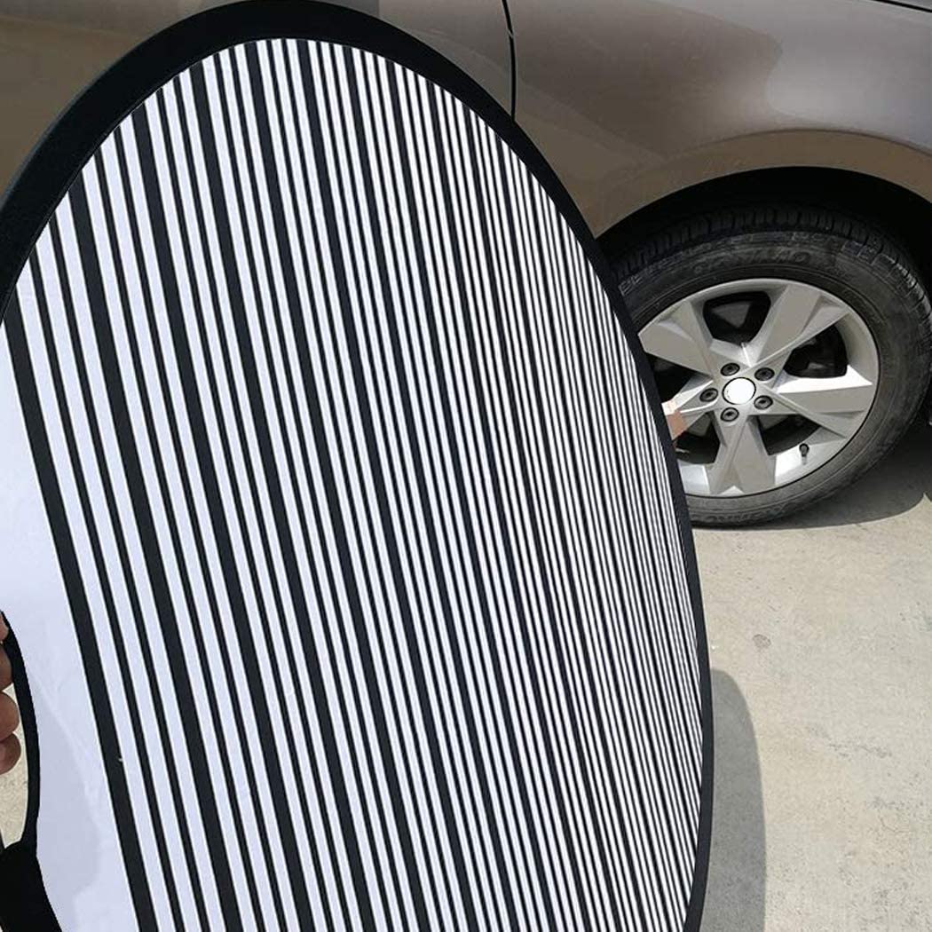 80cm Round Stripe Flexible Foldable PDR Lining Light Reflector Concave ...