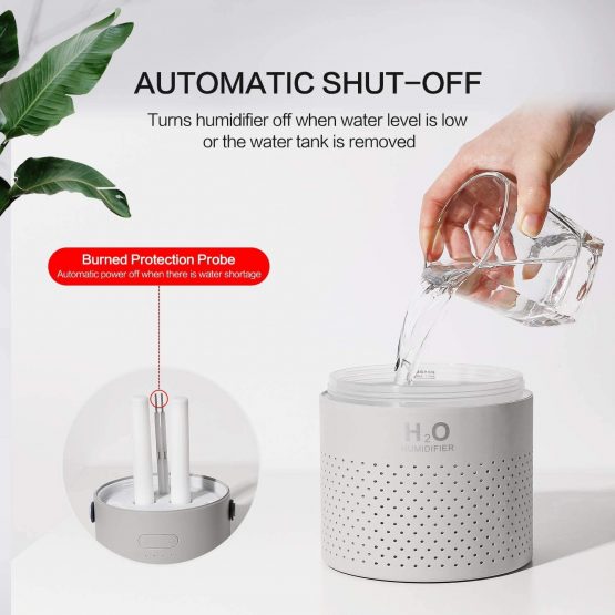 SmartDevil Humidifier,1.1L Cool Mist Humidifier with 4000mAh Battery ...