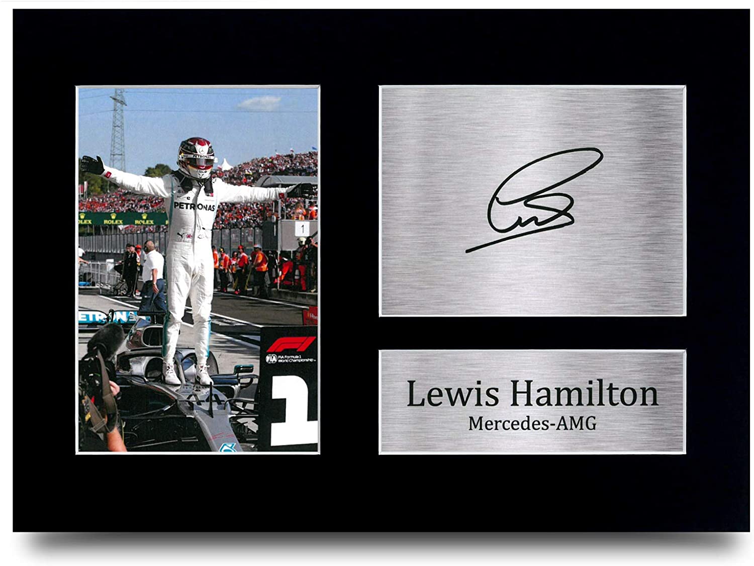 HWC Trading Lewis Hamilton Gift Signed A4 Printed Autograph Mercedes F1 ...