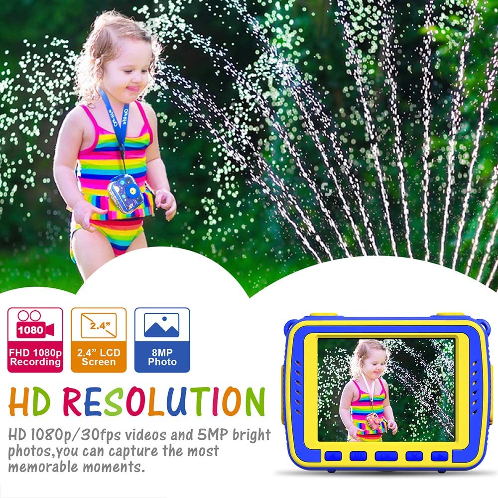 Ourlife Camera for Kids, Underwater Camera Kids Video Camera with 8GB ...