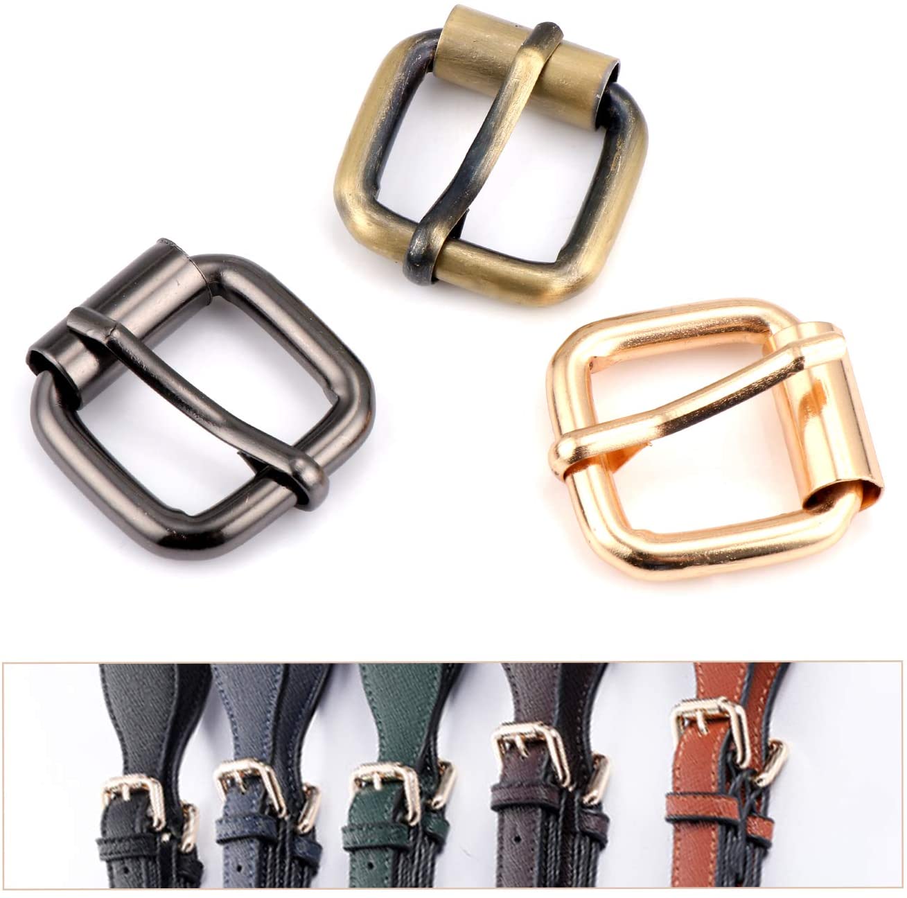 TsunNee Metal Roller Buckles, Belts Hardware Pin Buckles for Bags ...