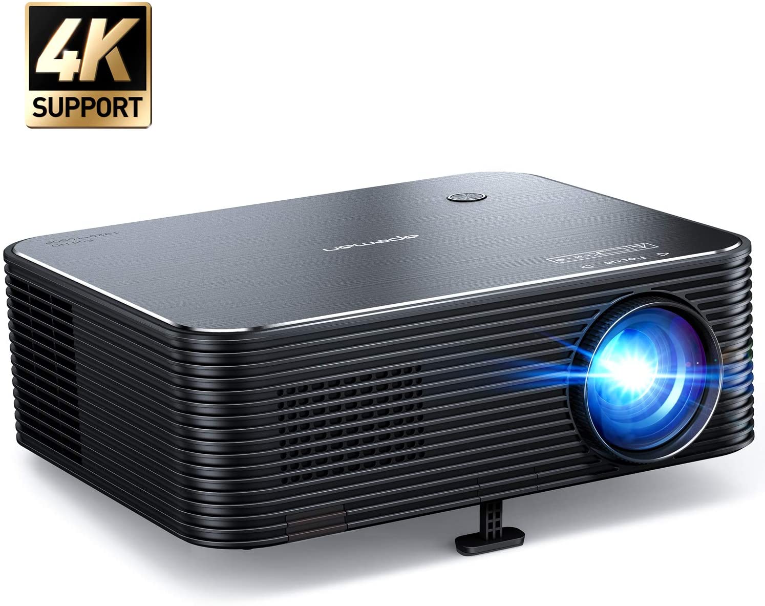 APEMAN Projector, Native 1080P Full HD Video Projector, Support 4K ...