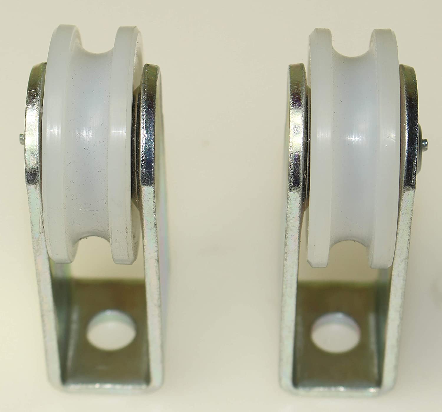 Pack of 2 Pulley Blocks With Polyamide Wheels -Made in EU- Galvanized ...