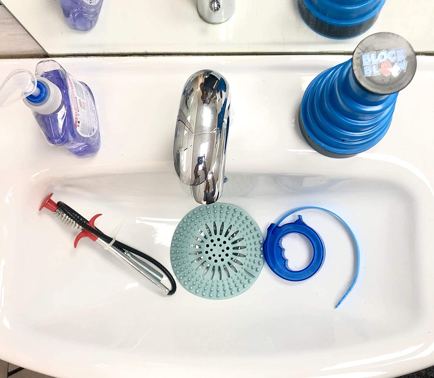 Block Blow Pipe Pal Plus Cannon with Snake Cleaner Stick – Drain ...