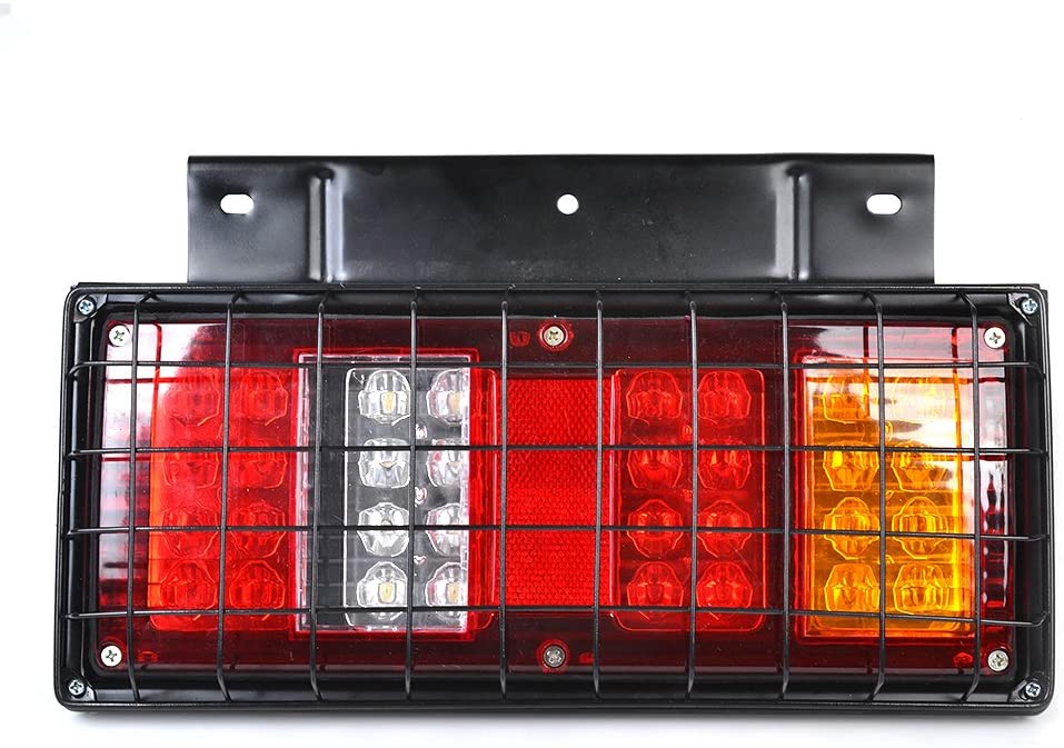 Reelva Pair 12V Rear Stop LED Lights Tail Indicator Lamp Trailer Truck ...