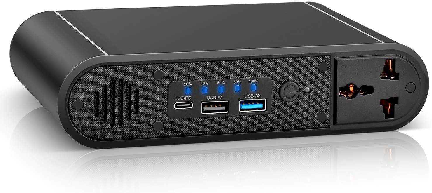 AC Laptop Power Bank, PD 45W/QC 3.0 External Battery Pack & 30000mAh ...