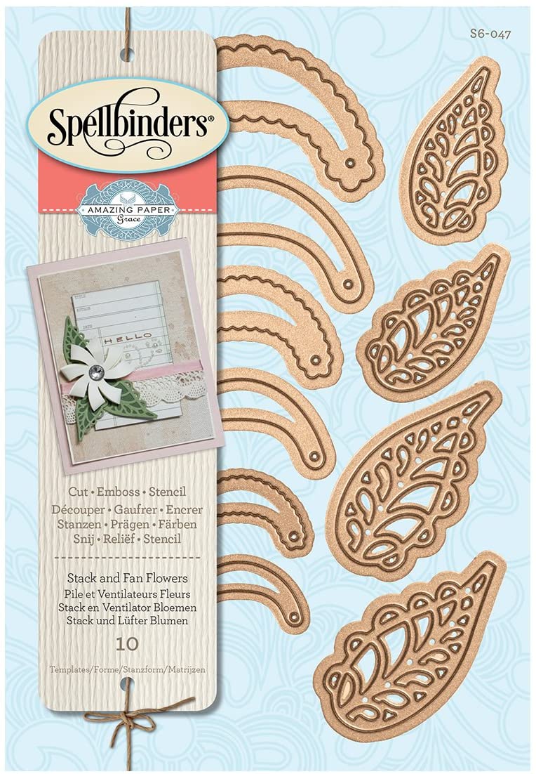 Spellbinders Spellbinders Designer Die-Stack And Fan Flowers, – BigaMart
