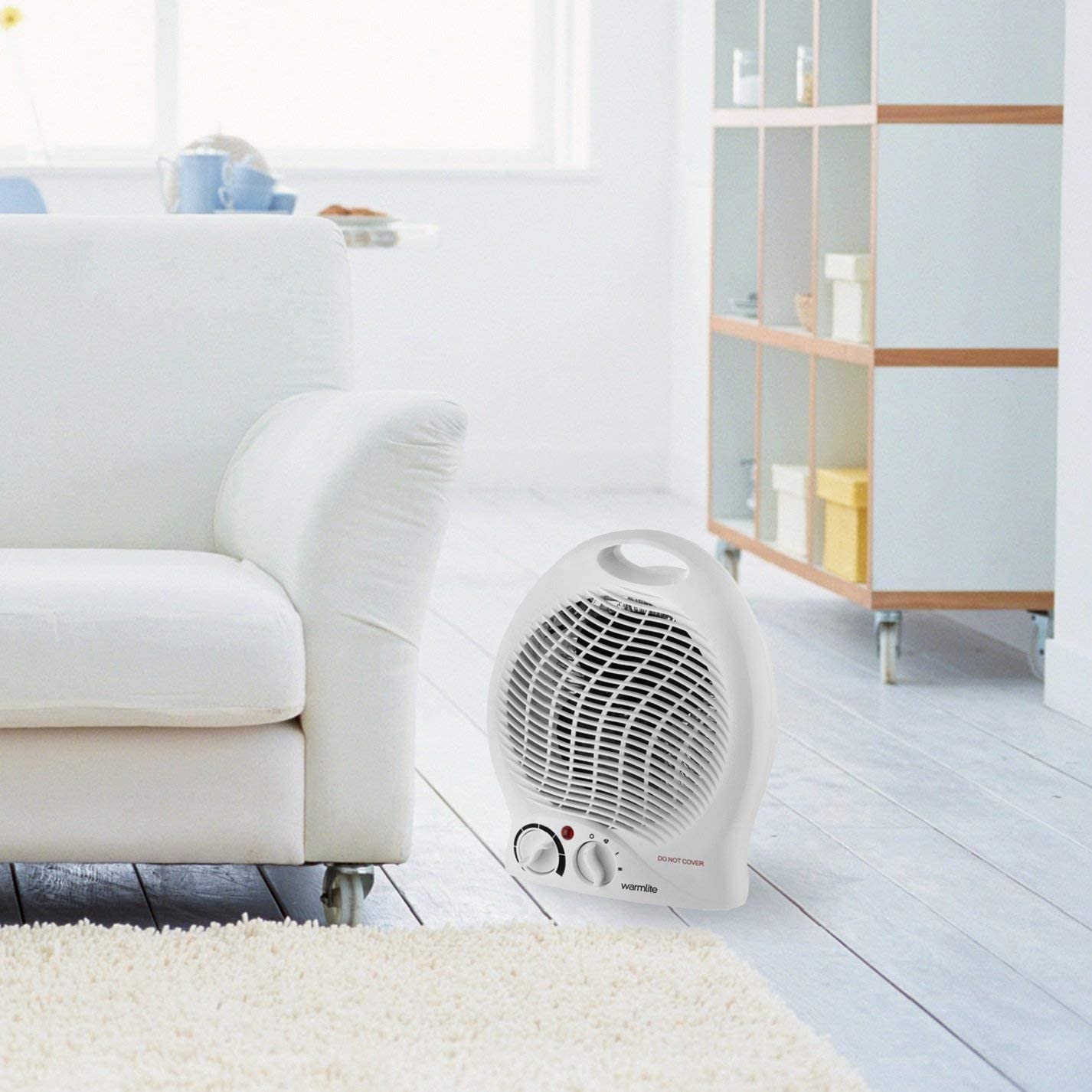 Warmlite WL44002 Thermo Fan Heater with 2 Heat Settings and Overheat ...