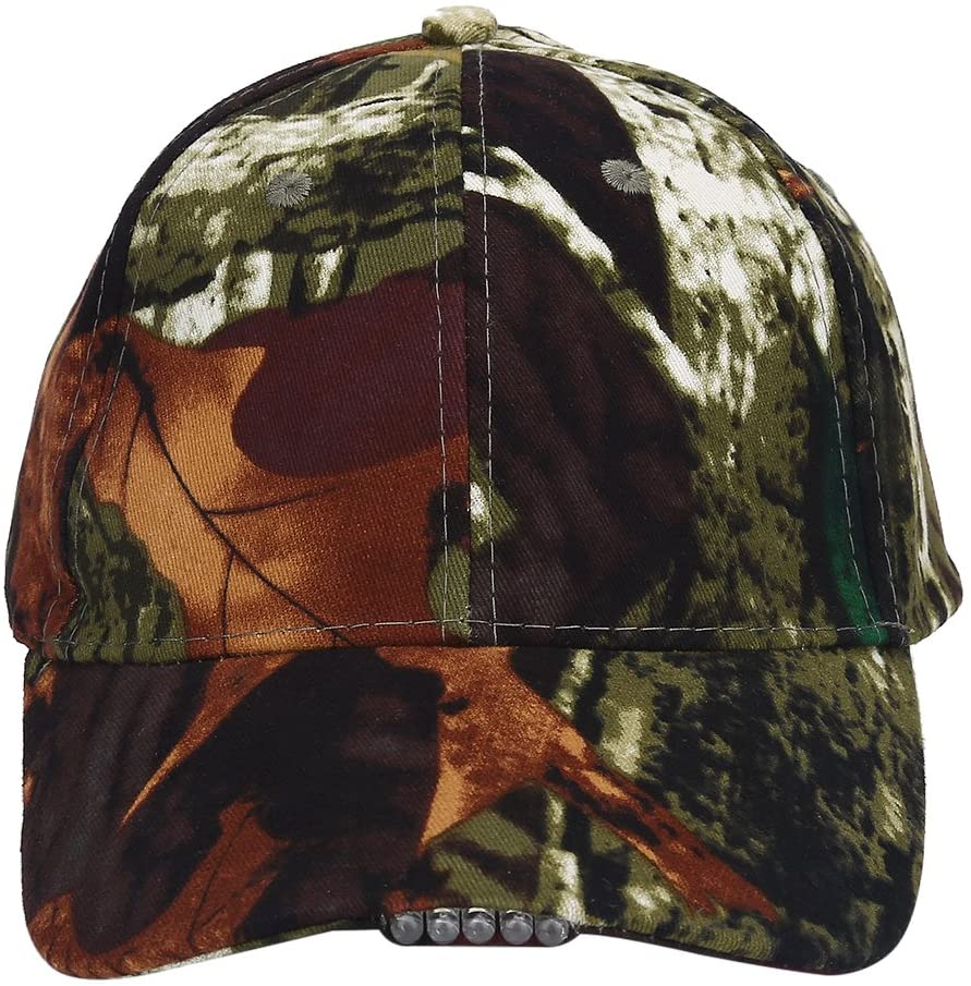 LED Baseball Cap, Headlight Hat Breathable Hats Night Lighted Battery ...
