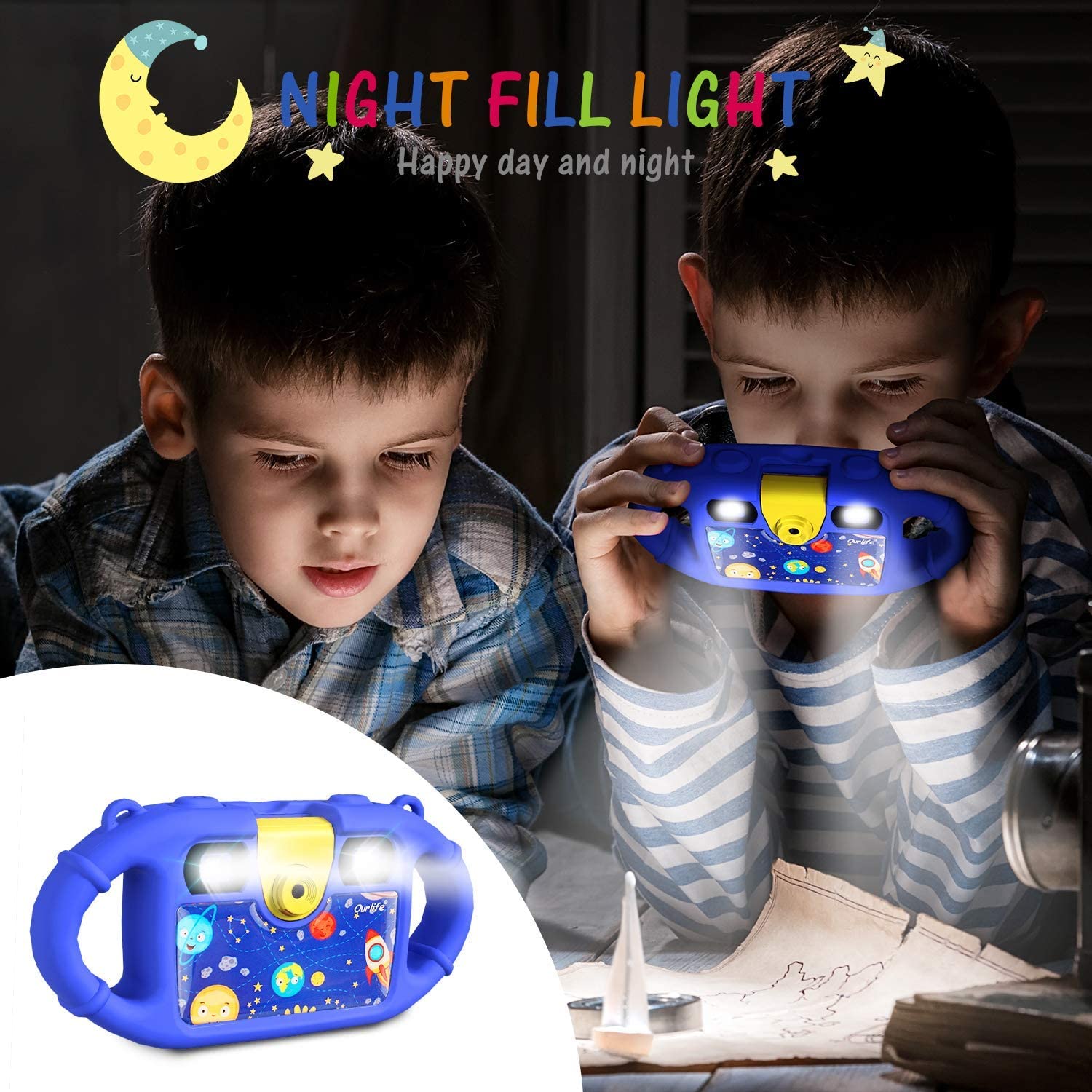 Ourlife Camera for Kids, Underwater Camera Kids Video Camera with 8GB ...