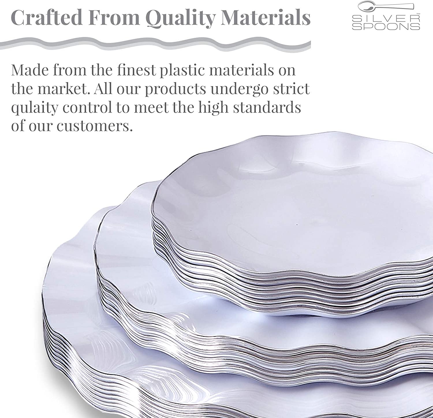 PARTY DISPOSABLE 180 PC DINNERWARE SET | 60 Dinner Plates | 60 Salad ...