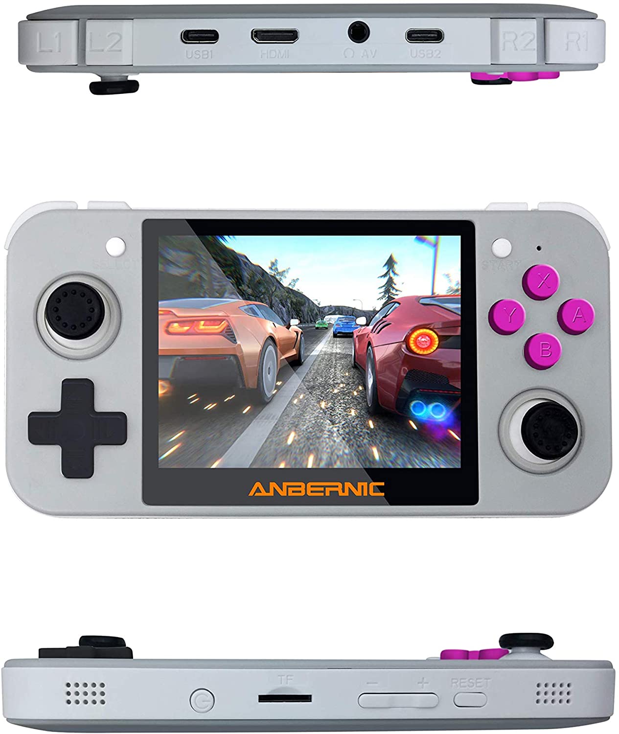 ANBERNIC RetroGame RG350 Grey Retro Gaming Portable Handheld Console ...