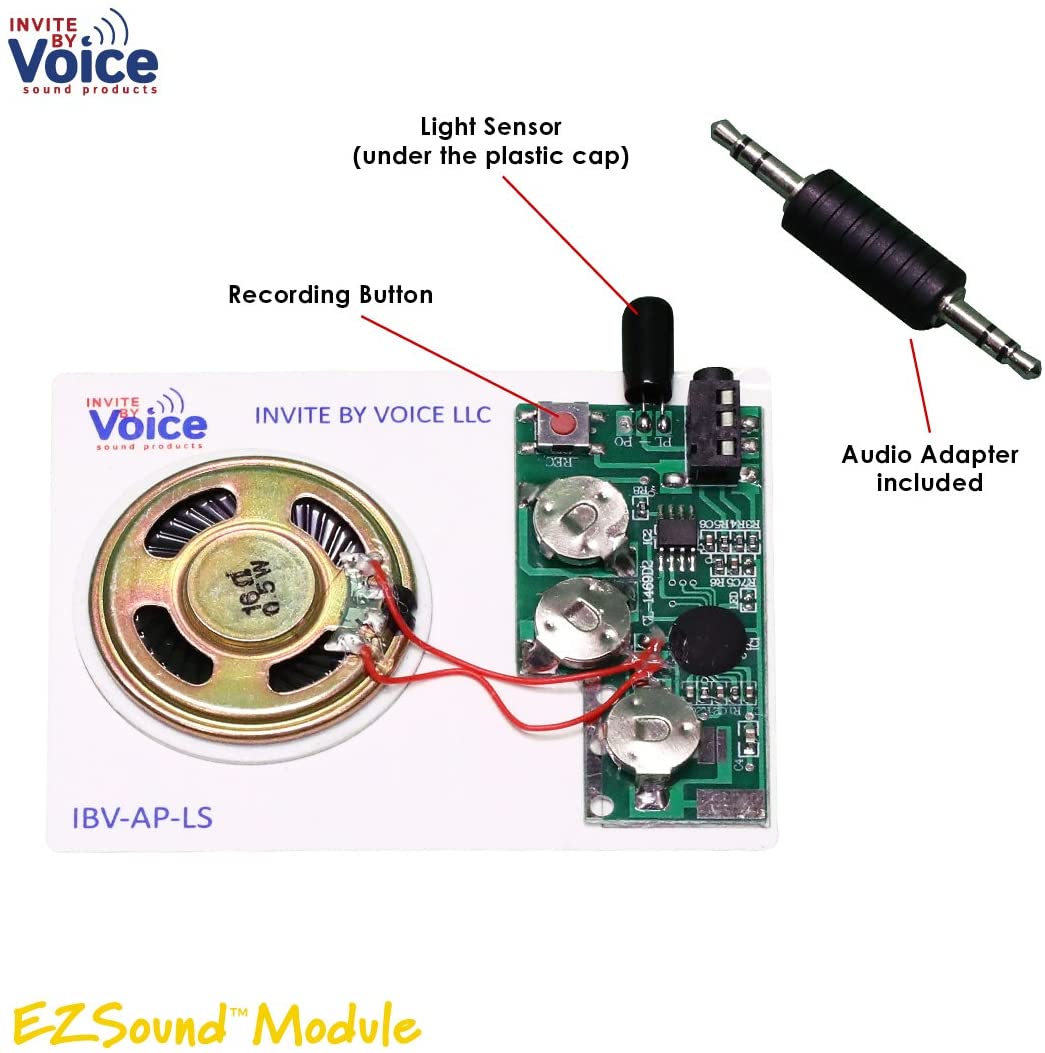 EZSound Module – Light Activated – Easy to Record – 120 Seconds ...