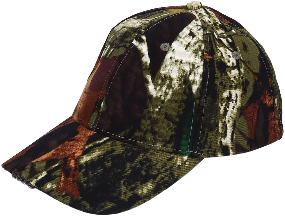 LED Baseball Cap, Headlight Hat Breathable Hats Night Lighted Battery ...