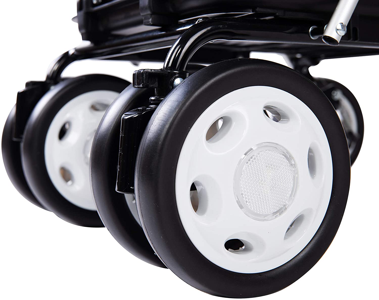 Carlett Trolley Walker, 4 Wheels Shopping Cart with Seat, Max Weight ...