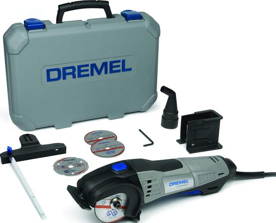 Dremel DSM20 Compact Saw 710 W, Circular Hand Saw with 3 Attachments, 4 ...
