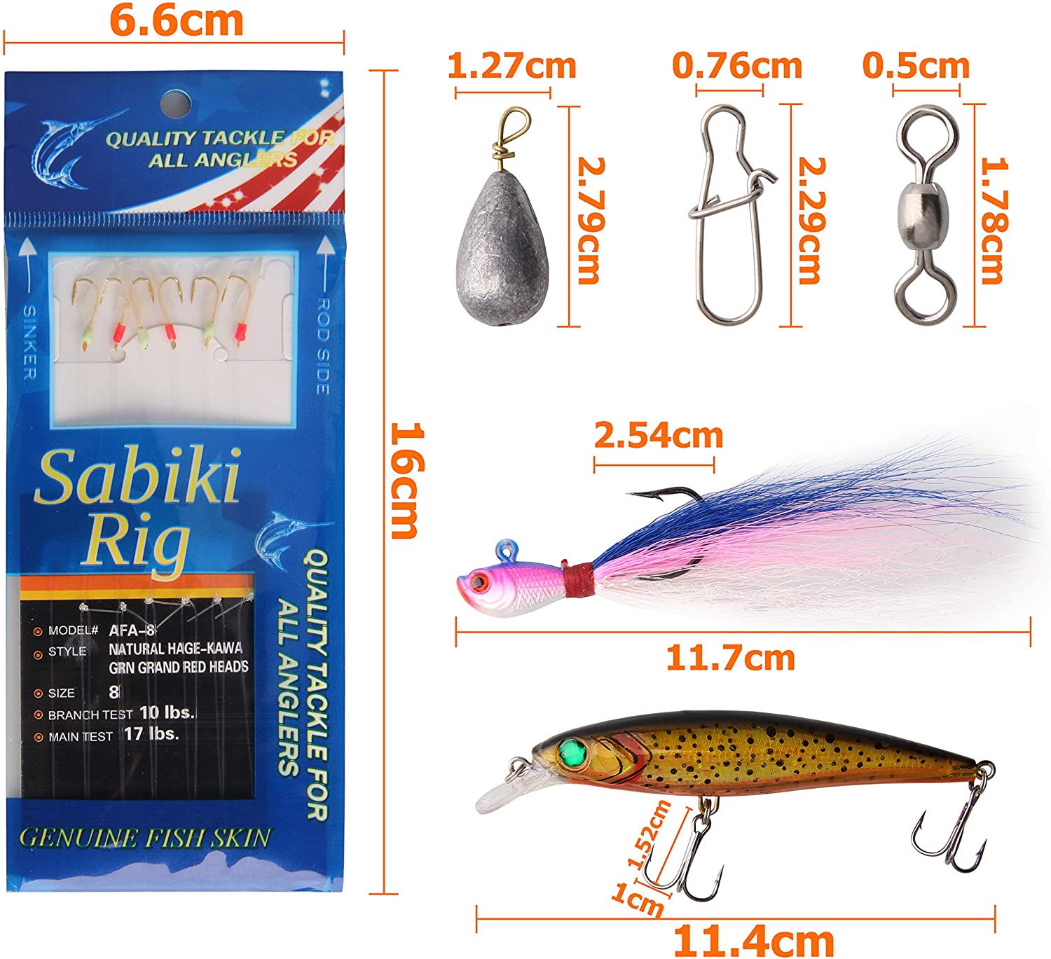 SHADDOCK 157pcs Saltwater Lures Surf Fishing Tackle Kit Hard Bait ...