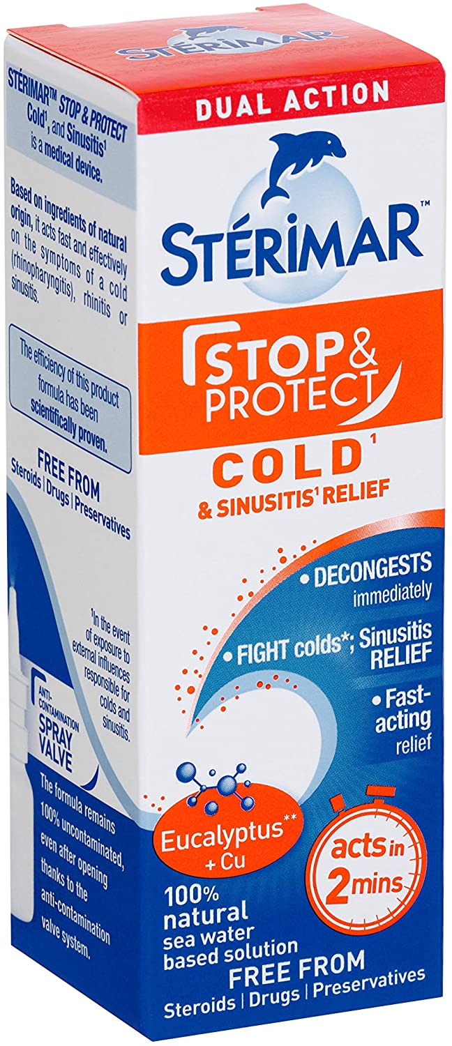 STÉRIMAR Stop and Protect Cold and Sinusitis Relief- 100 Percent ...