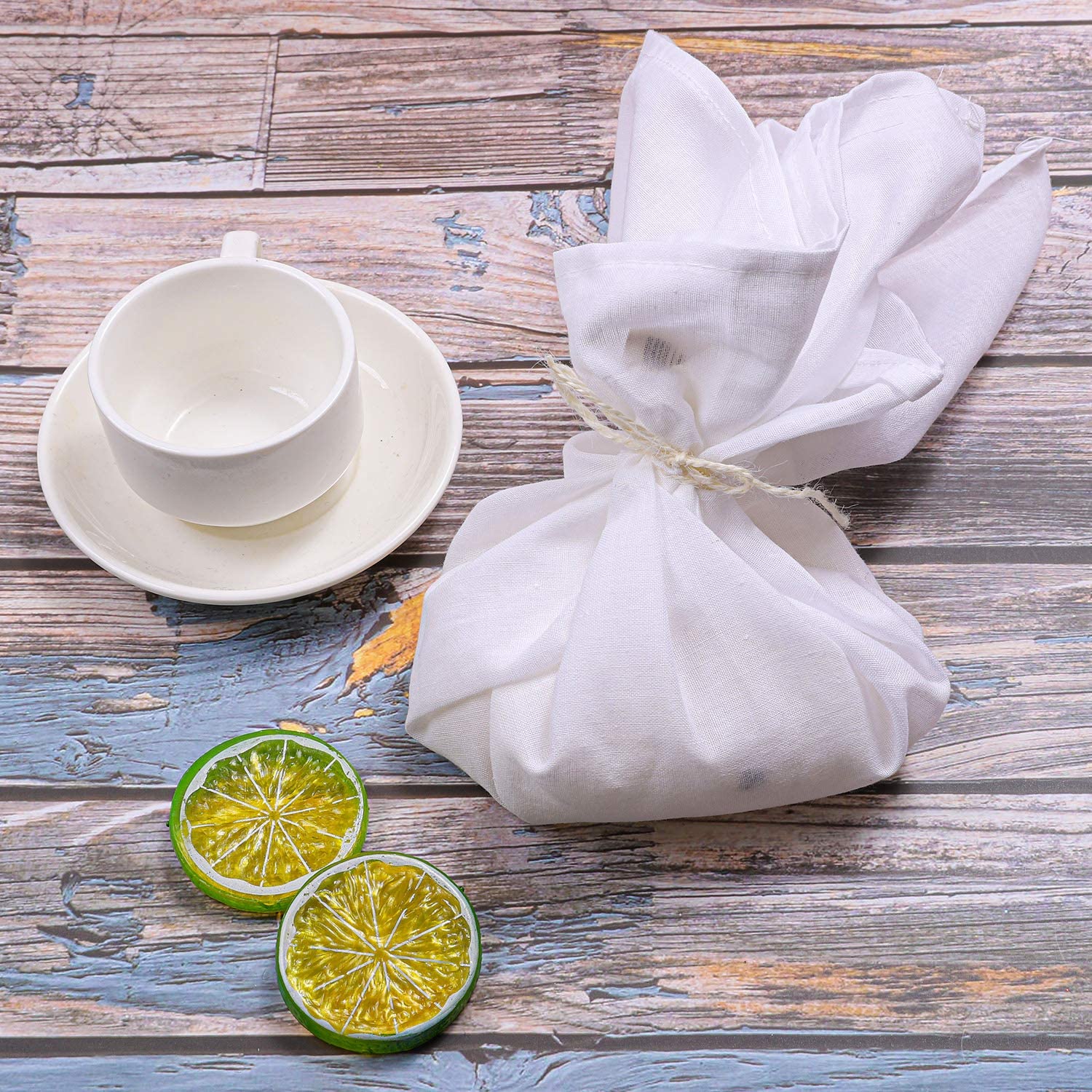 Elcoho 4 Pack Square Soft Muslin Pure Cotton Cloth Cheesecloth with ... Elcoho 4 Pack Square Soft Muslin Pure Cotton Cloth Cheesecloth with ...