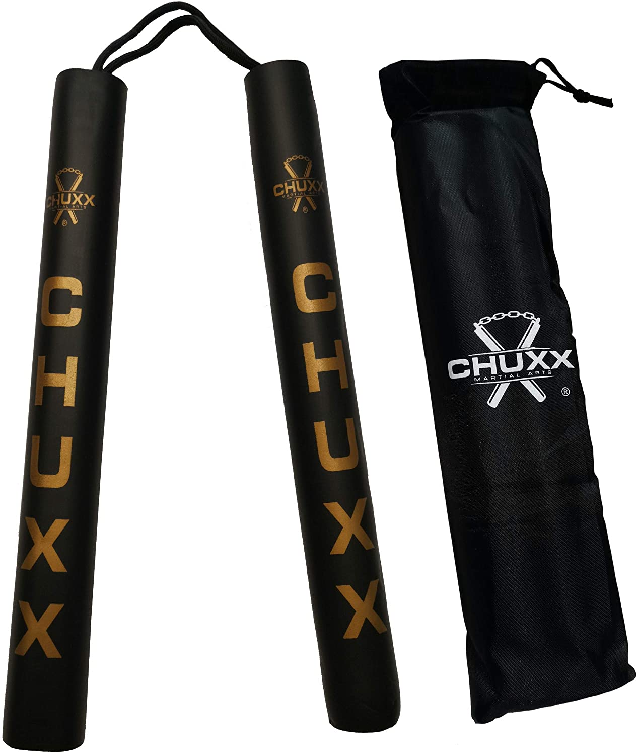 CHUXX Martial Arts Foam Training Rope Nunchucks Includes Case | Premium ...