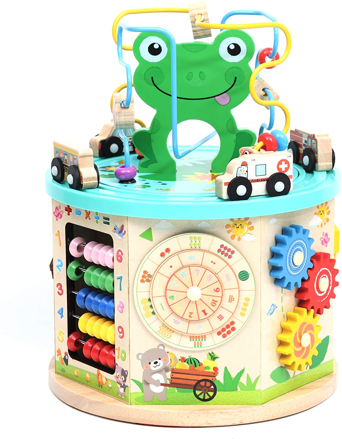 LAVIEVERT Activity Play Cube 10-in-1 Bead Maze Multipurpose Educational ...