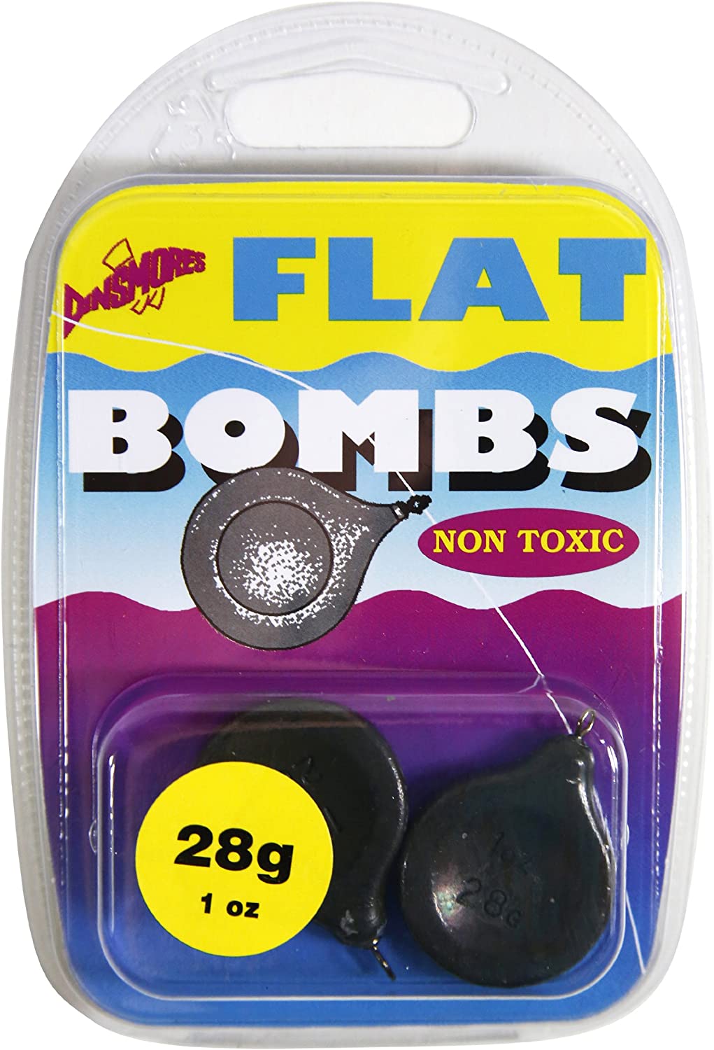 Dinsmores Non Toxic Flat Bomb Sinker – Black, 30 g – BigaMart