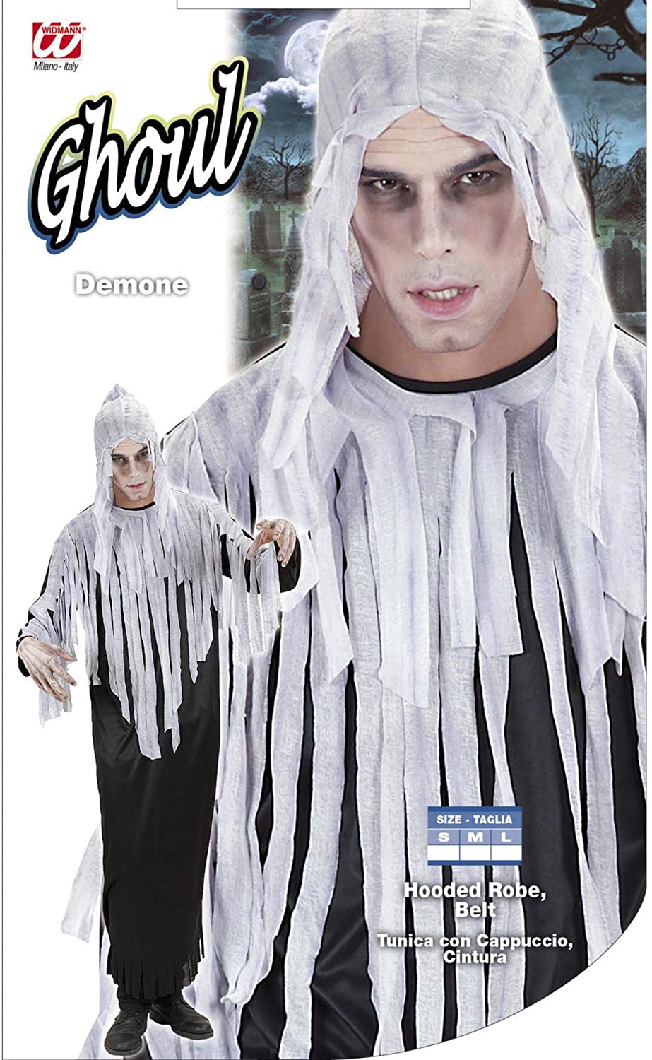 Ghoul Costume Extra Large for Halloween Fancy Dress – BigaMart