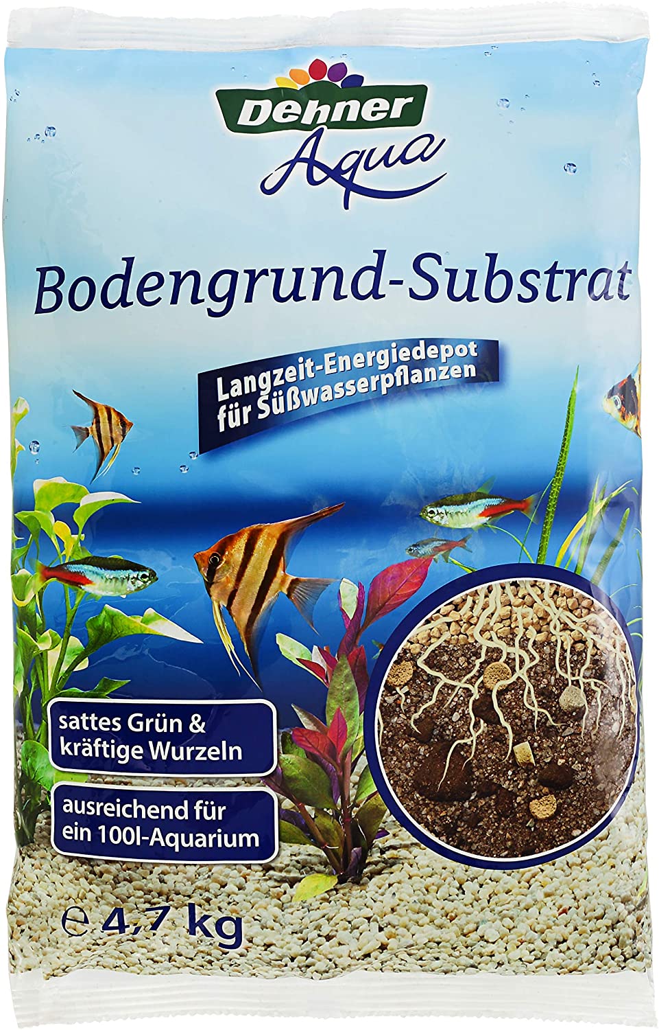 Dehner Aqua substrate substrate, grain size 2-4 mm, 4.7 kg, natural ...