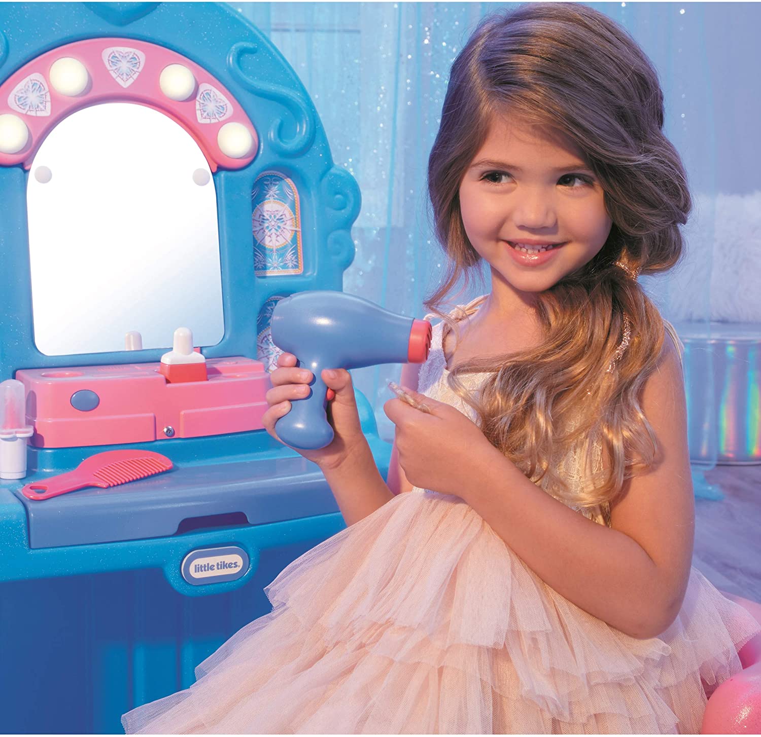 Little Tikes Ice Princess Magic Mirror Dressing Table Toy, Lights ...